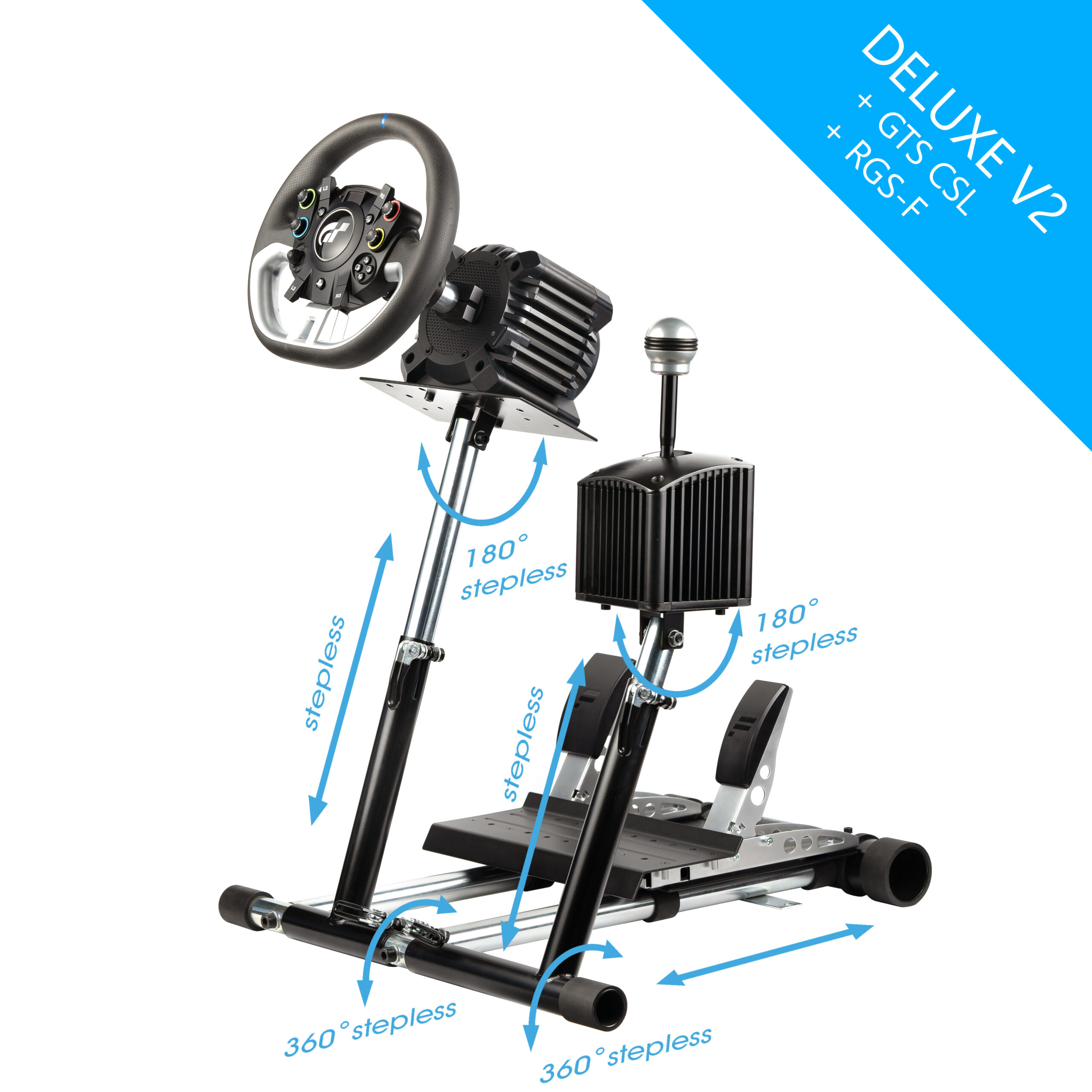 Wheel Stand Pro CSL Elite + RGS-F + GTS for CSL Elite LC pedals Deluxe ...