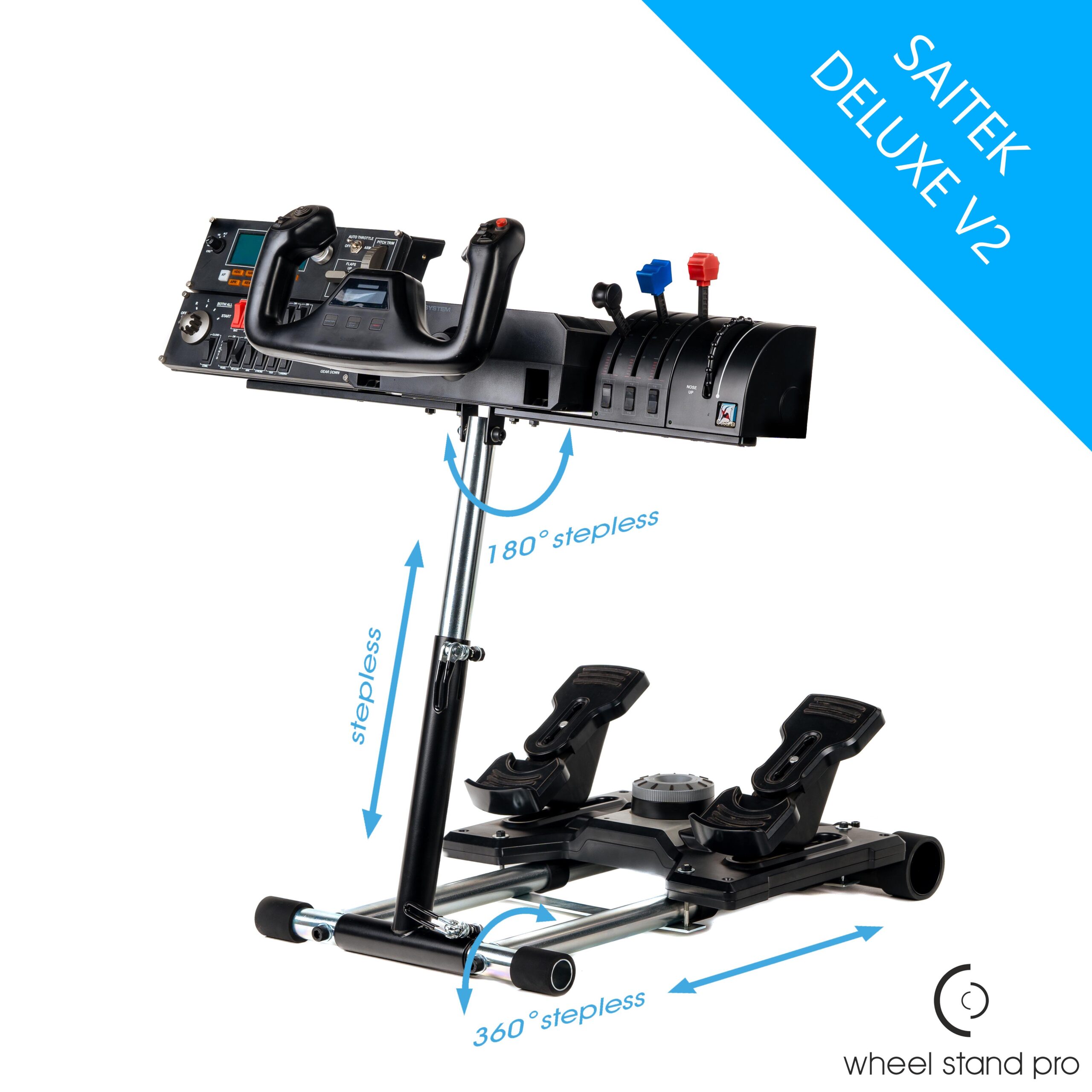 Wheel Stand Pro for Saitek Pro Flight Yoke System - Deluxe V2 ...